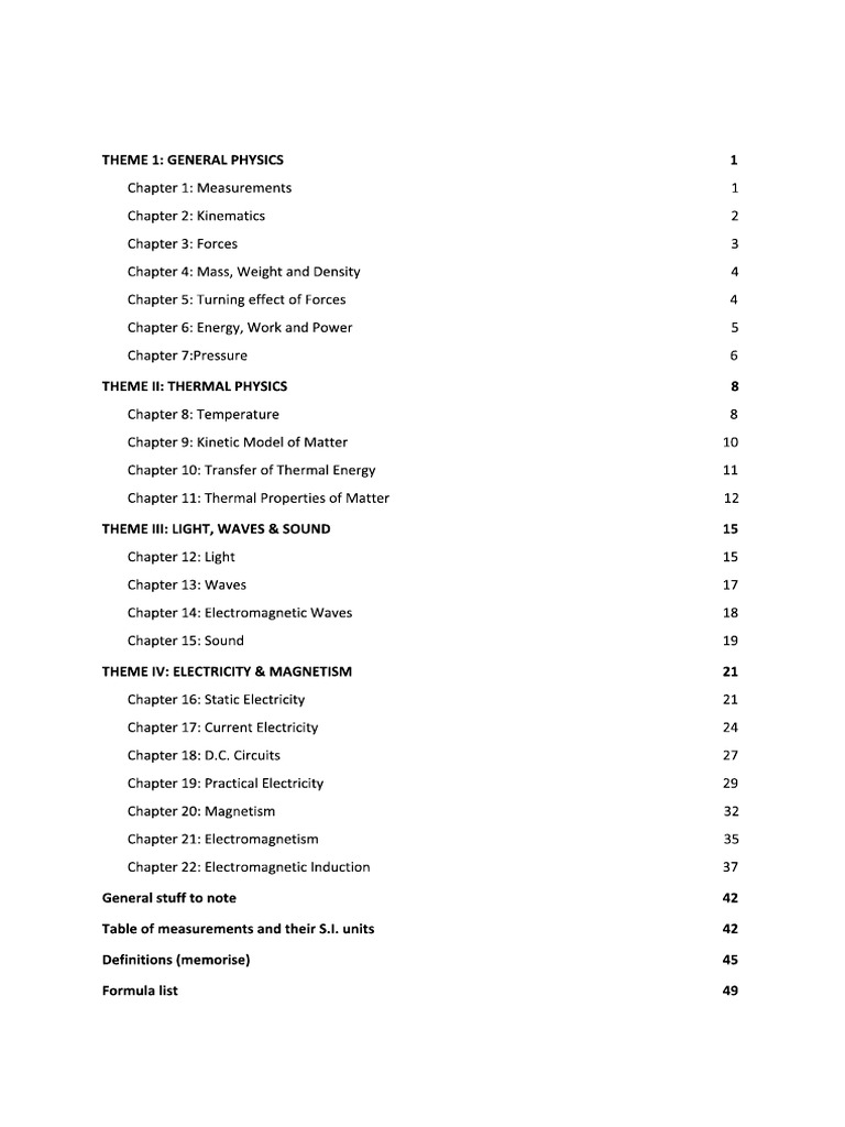 O Level Physics Complete Pdf