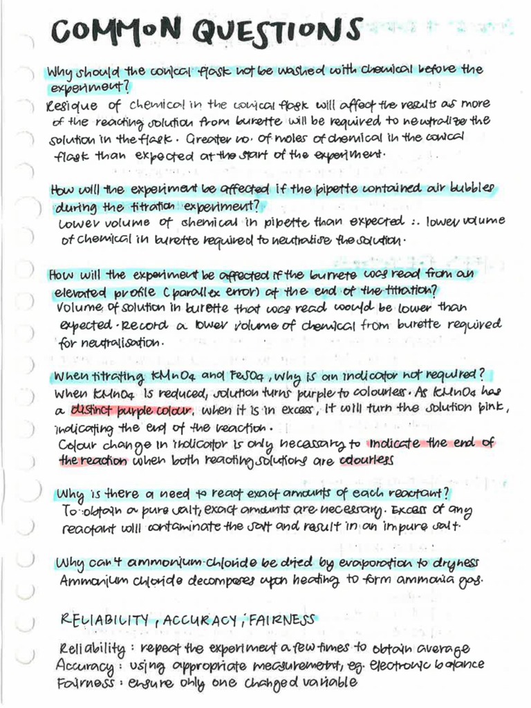 Practical Notes | PDF