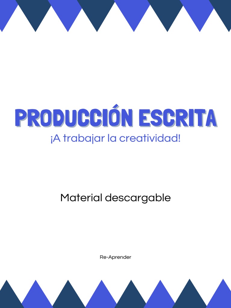 Producción Escrita - ReAprender | PDF