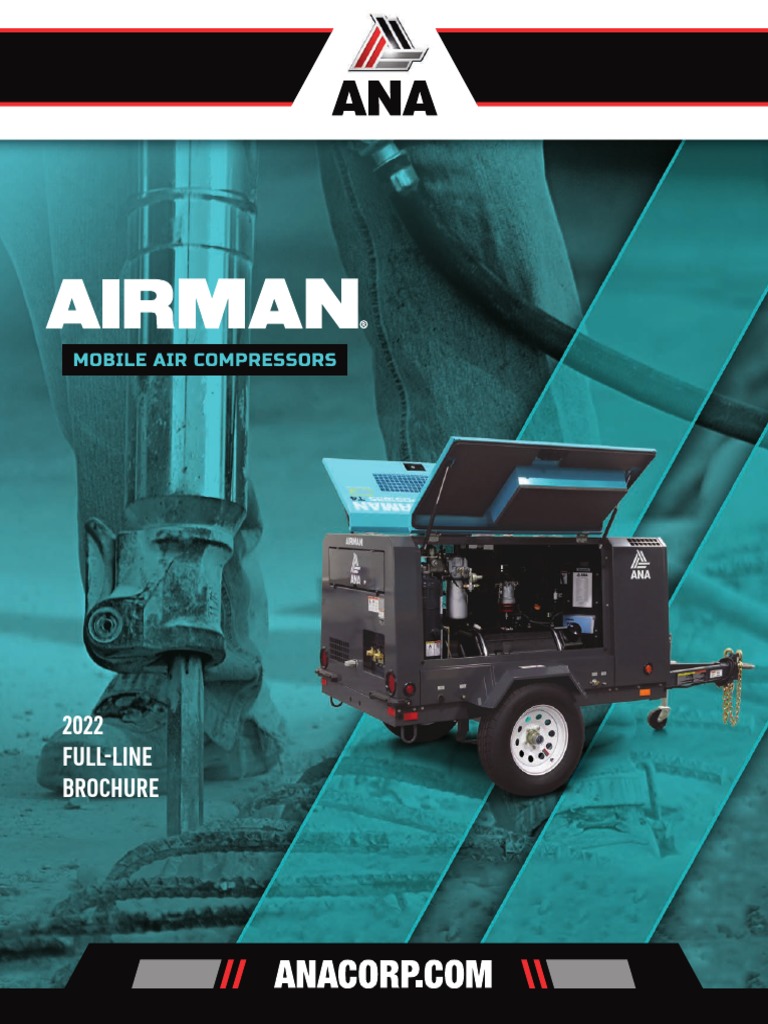 ANA_Airman_Mobile_Air_Compressor_Brochure-REV9-21 | PDF | Diesel Engine ...