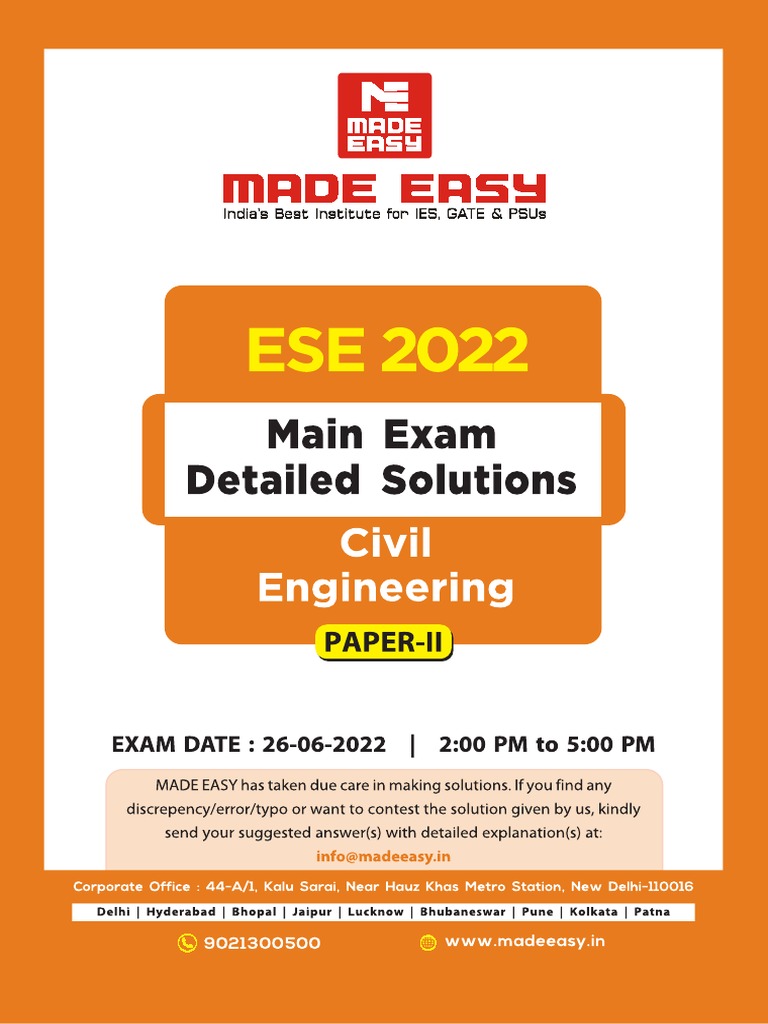 1171purl ESE-2022 CE Mains-Paper-II Revised | PDF