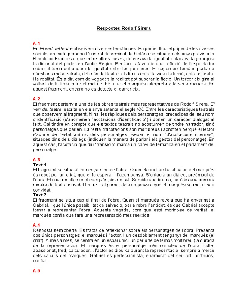 Solucionari Rodolf Sirera | PDF