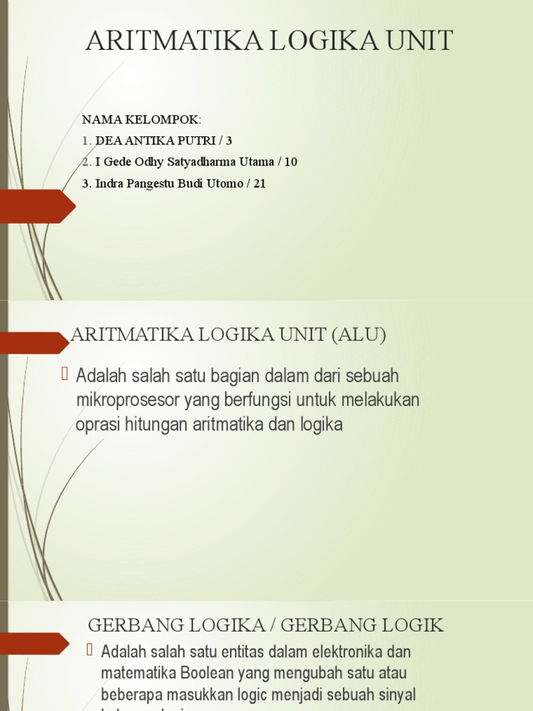 Aritmatika Logika Unit | PDF