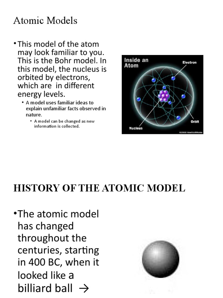 Sci 10 History of Atomic Model PPT 2 1 | PDF | Atoms | Atomic Nucleus