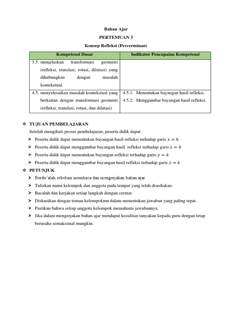 Bahan Ajar Pertemuan 3 | PDF