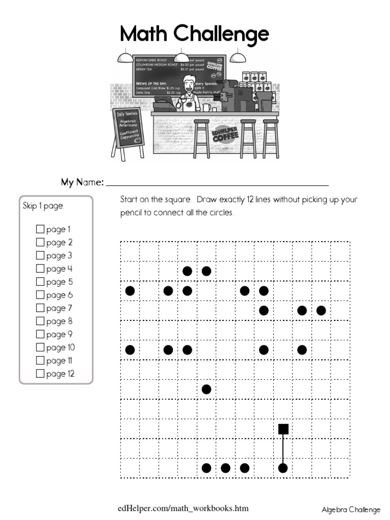Math Workbook Algebra 1 | PDF