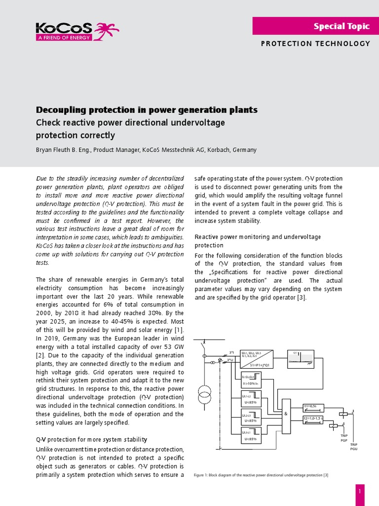 ARTES - Check Reactive Power Direction Undervoltage Protection Correctl ...