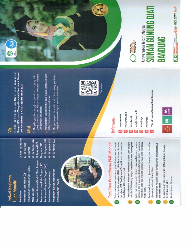 Brosur UIN Bandung dan Jadwal | PDF