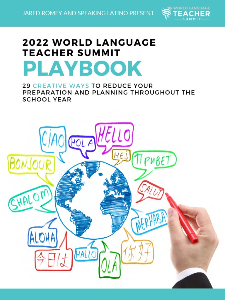 2022 World Language Teacher Summit Playbook v1 | PDF | Teachers | Schools