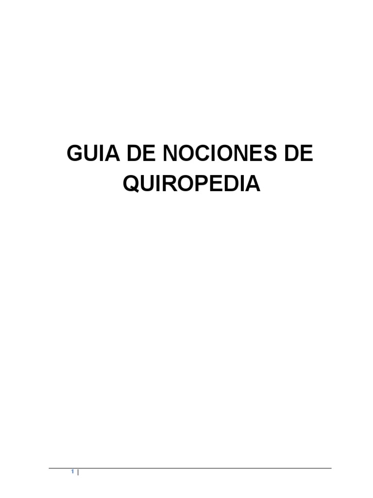 2019 Quiropedia | PDF | Pie | Clavo (anatomía)