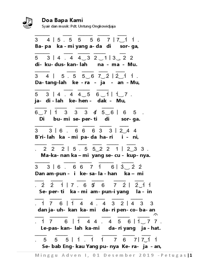 Doa Bapa Kami - Untung | PDF