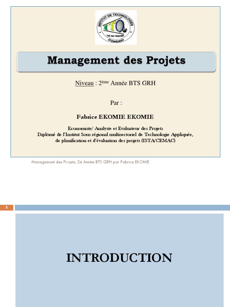 Cours de Management Des Projets 2°a BTS GRH (Ito) | Download Free PDF ... Cours de Management Des Projets 2°a BTS GRH (Ito) | Download Free PDF ...