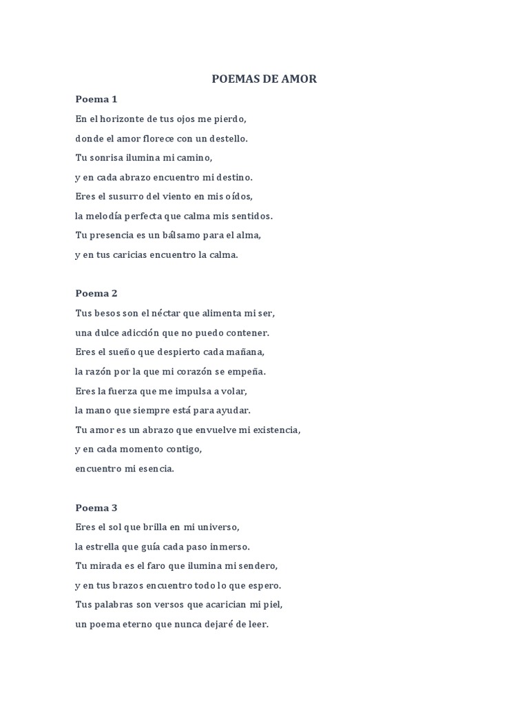 Poemas de Amor | PDF