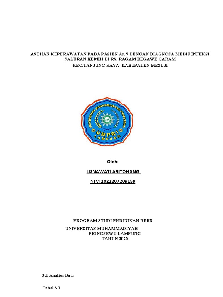 Asuhan Keperawatan ISK pada Anak 7 Tahun | PDF | Pengembangan Diri