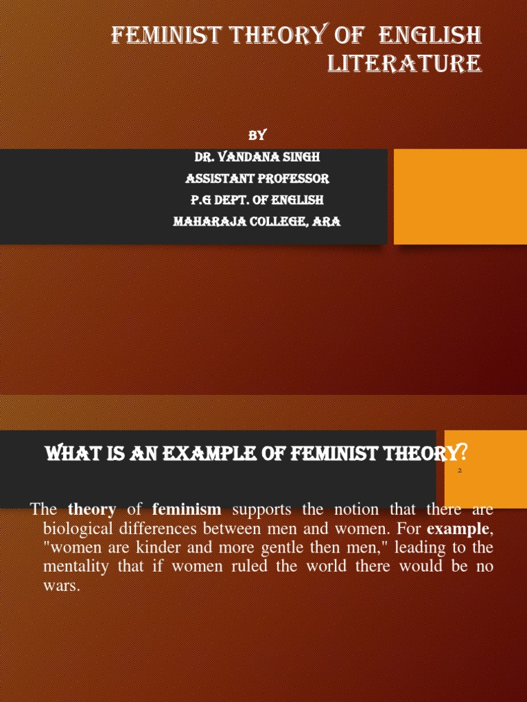 5f26ccf676b5b20200802142558feminist Theory - PG Sem II Unit 2 CC8 Dr ...