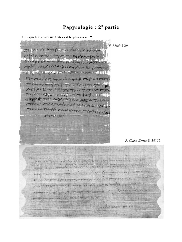 Unistra-Papyro - L6 - 2e Moitié - Hiver 2023 - 1-4 | PDF