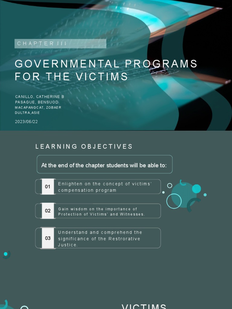 Victims Compensation Programs in the Philippines | PDF | Restorative ...