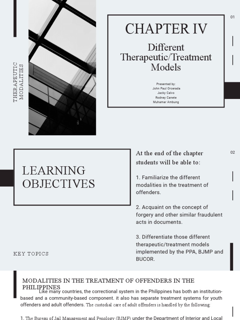 Therapeutic Modalities | PDF | Prison | Penology