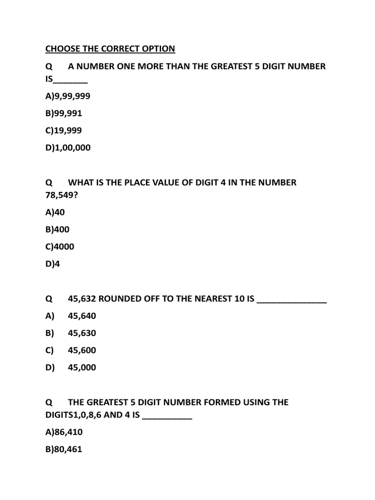 Numbers Worksheet | PDF | Numbers | Arithmetic