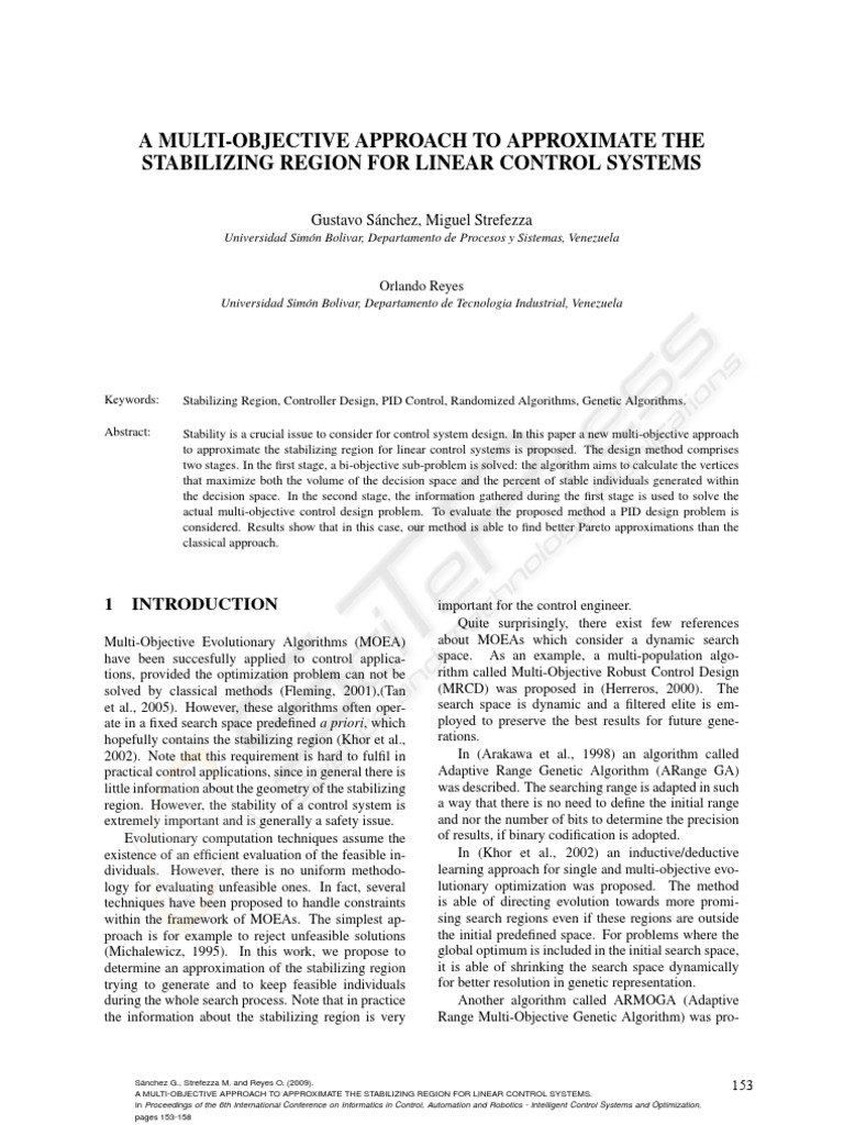 Icinco2009 1 Oncti | PDF | Genetic Algorithm | Mathematical Optimization