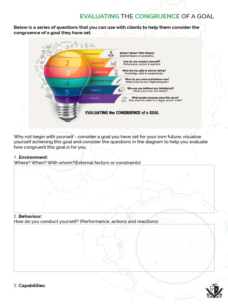 Evaluating The Congruence of A Goal | PDF | Business