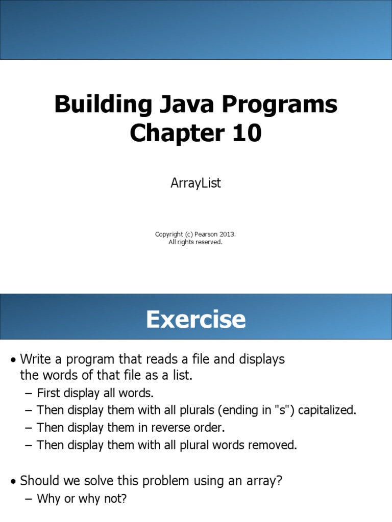 Ch10 Arraylist Pdf Computer Programming Computing