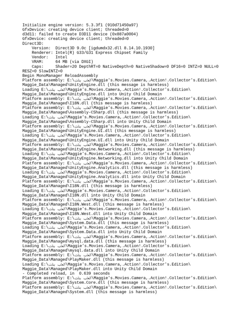 Output Log | PDF | Shader | Microsoft Windows
