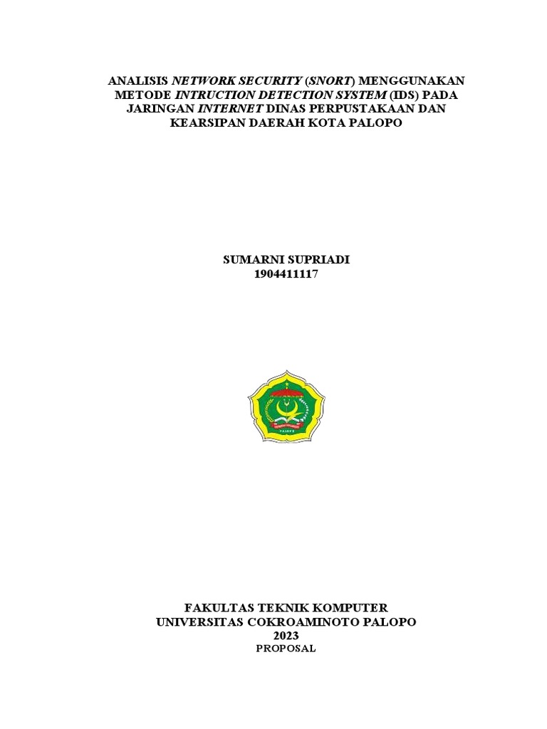 Revisi - I - Proposal - Sumarni Supriadi-2 | PDF