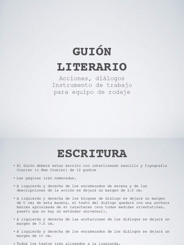 2 Estructura Guion Literario | PDF | Guión