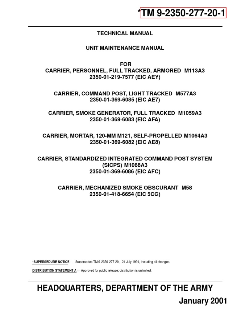 TM 9 2350 277 20 1 | PDF | Switch | High Voltage