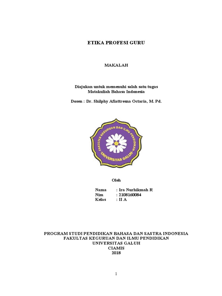 Etika Profesi Guru Canva | PDF