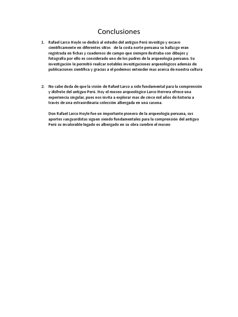 Conclución | PDF