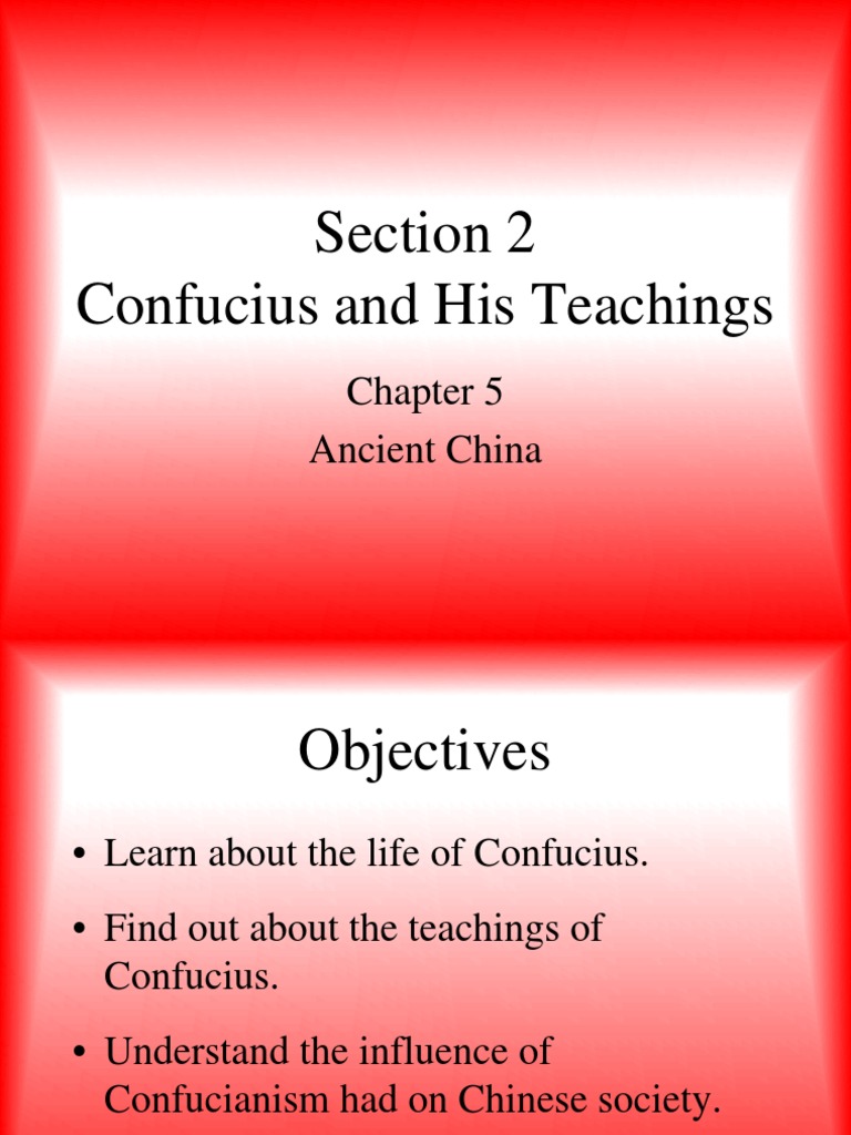 Chapter 5 Section 2 | PDF | Confucius | Confucianism Chapter 5 Section 2 | PDF | Confucius | Confucianism