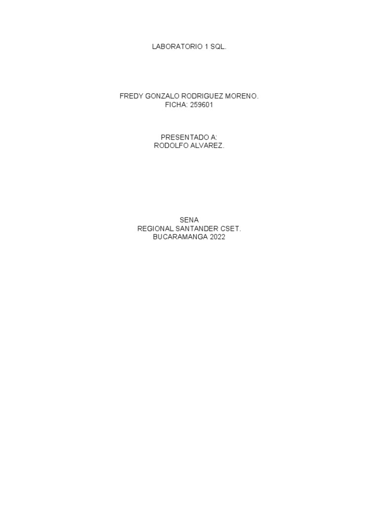 Taller 2 SQL | PDF | Modelo de datos | Datos