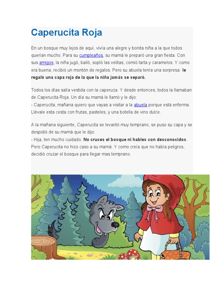 Caperucita Roja | PDF