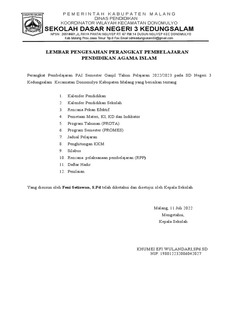 1.b. Pengesahan Perangkat | PDF