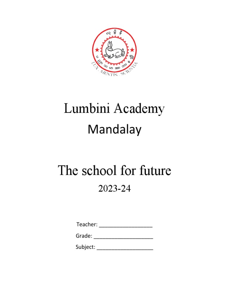 Lumbini Academy - Cover Page - Lesson Plan | PDF