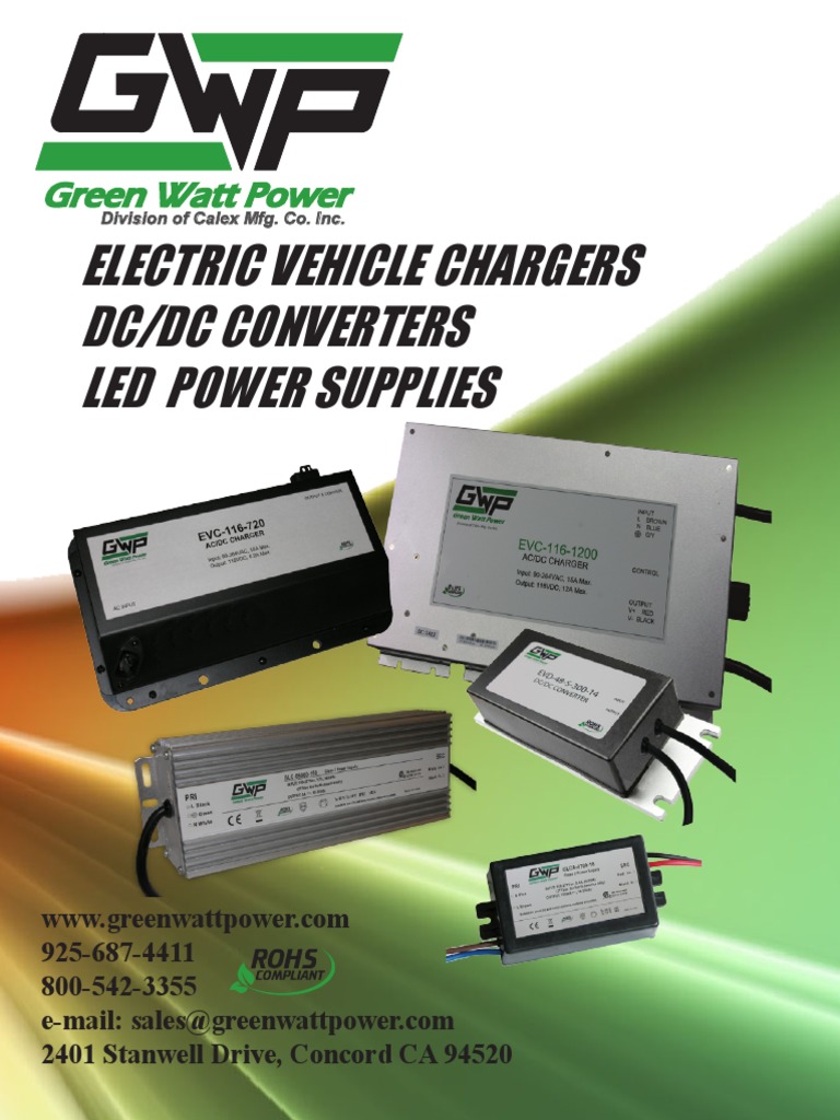 GWP Product Catalog | PDF | Power Supply | Battery Charger