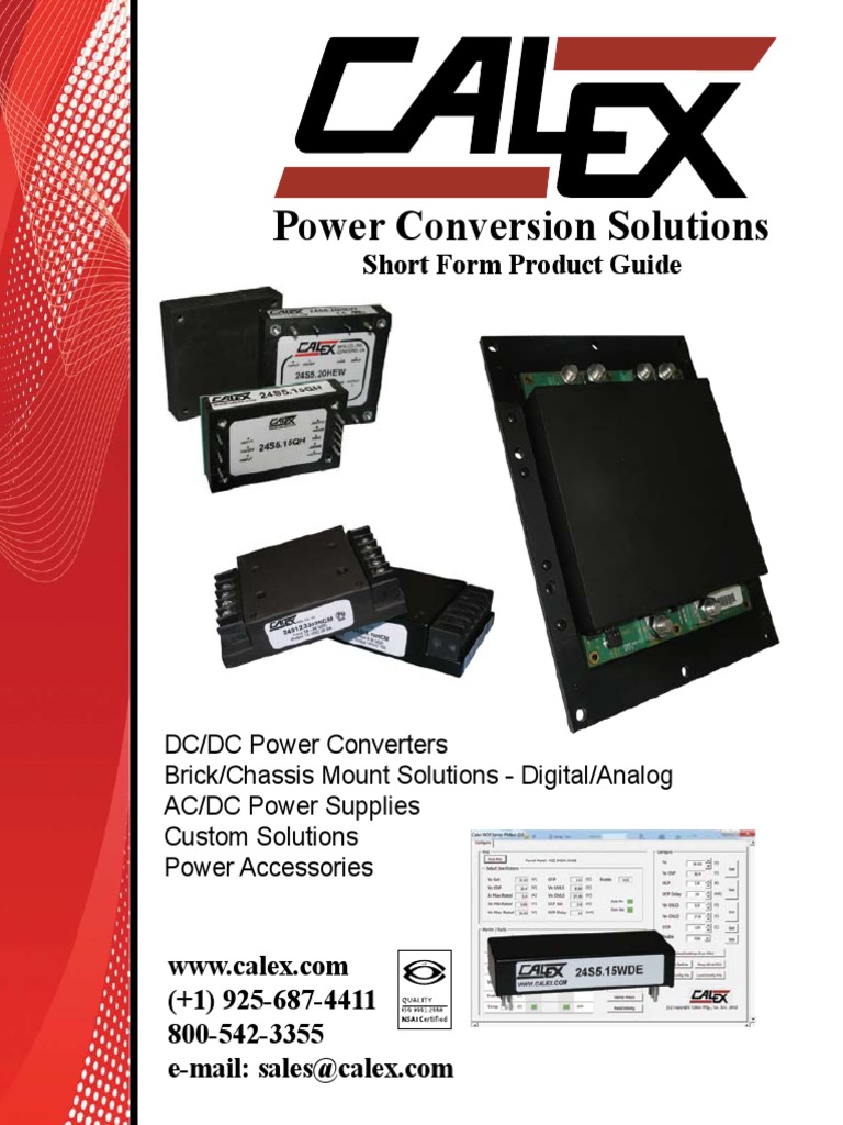 Calex Product Catalog1 | PDF | Power Supply | Iso 9000