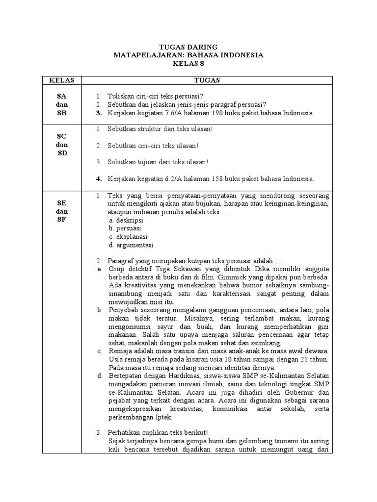 Tugas Daring Bin 8 Atik | PDF