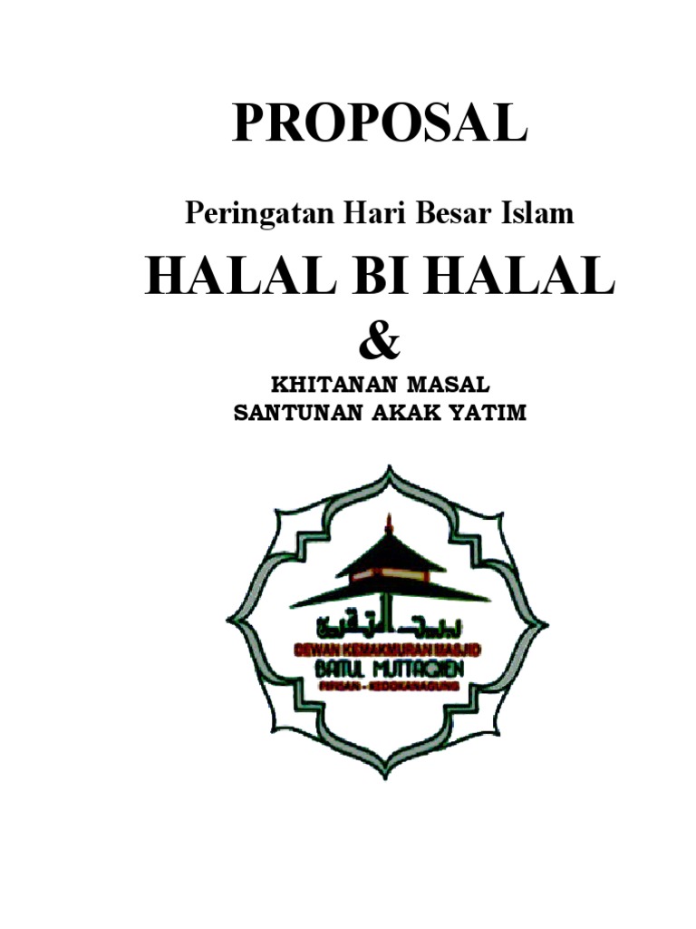 Proposal Kegiatan Maulid dan Halal Bi Halal | PDF