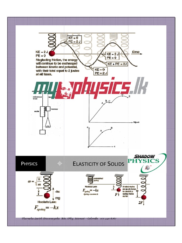 Elasticity Note | PDF