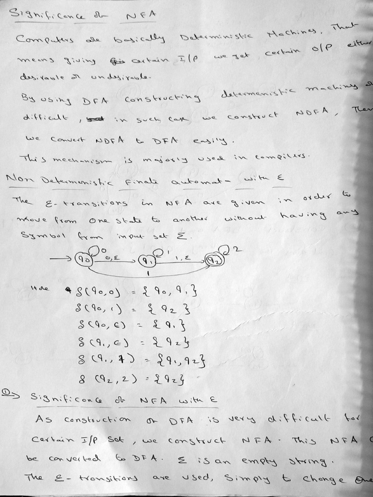 02 Conversion of Nfa With Epsilon to Nfa Without Epsilon | PDF