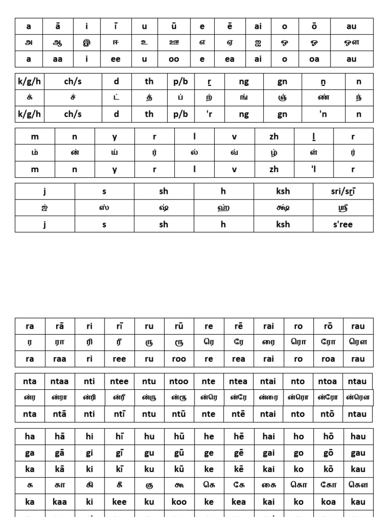 Transcription Table Latest(PDF) | PDF