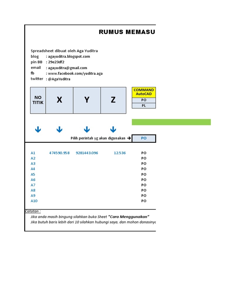 Rumus Koordinat Free - Agayuditra-Blog | PDF