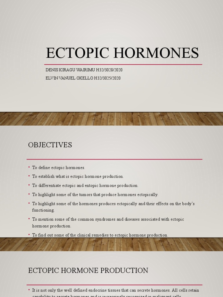 Presentation Ectopic Hormones | PDF | Adrenocorticotropic Hormone | Hormone