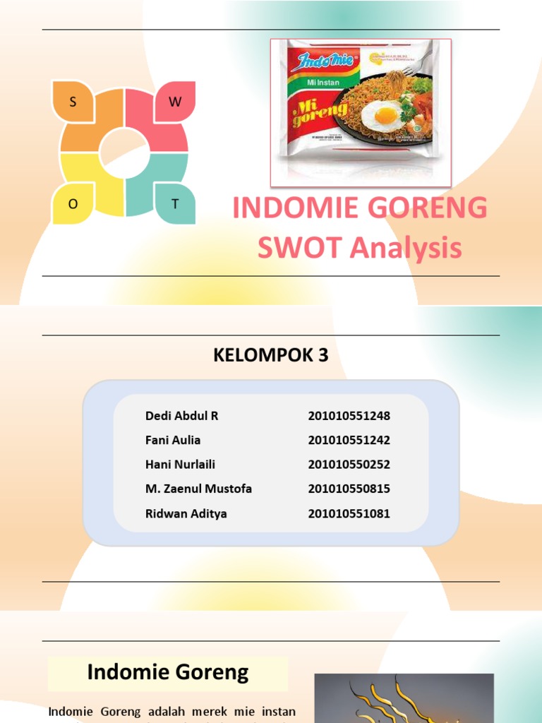 Stategi pemasaran_SWOT Analisis_Indomie Goreng.pptx | PDF