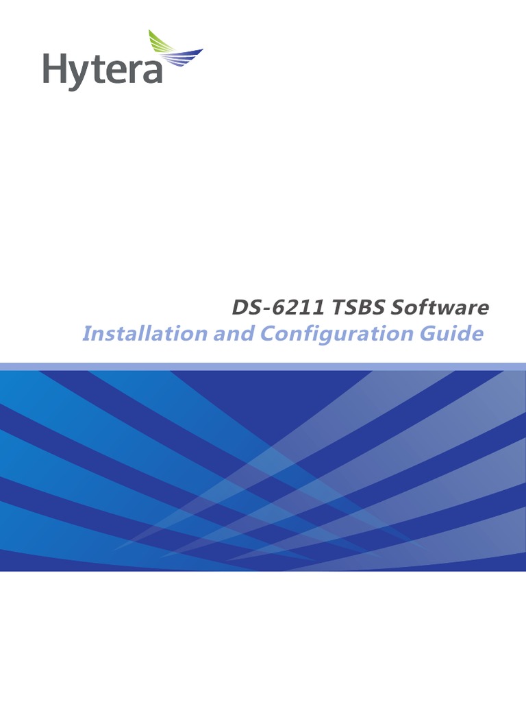 DS-6211 TSBS Software Installation and Configuration Guide V6.5.00 - Eng | PDF | File Transfer ...