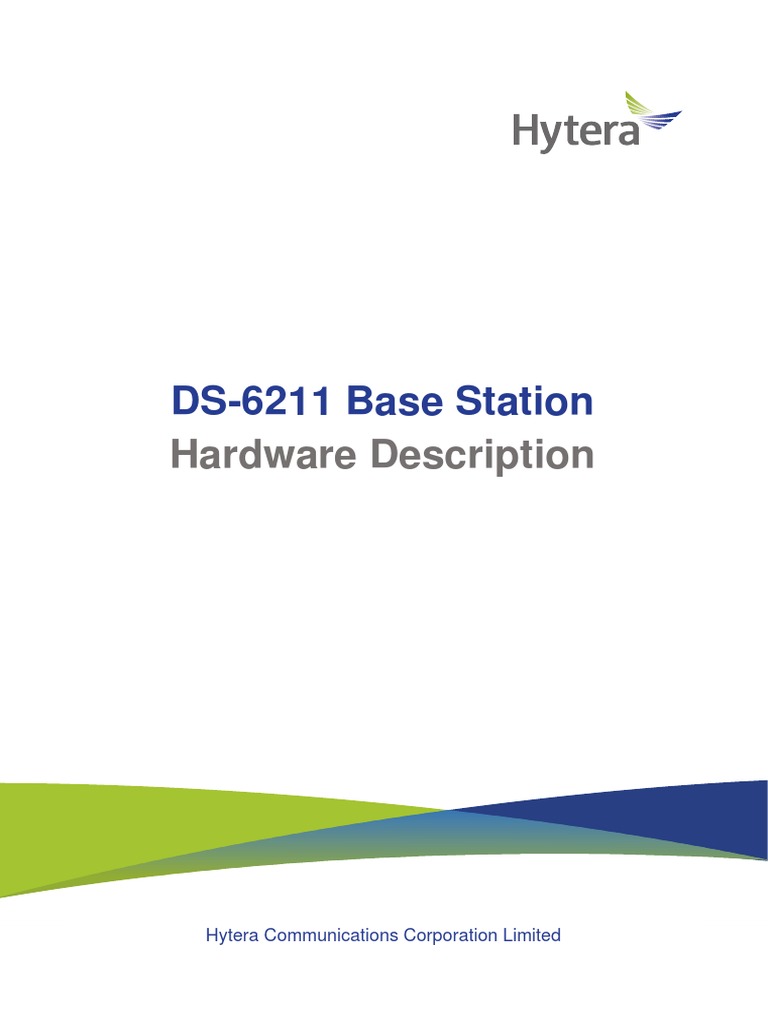 DS-6211 Base Station Hardware Description V11 - Eng | Download Free PDF | Alternating Current ...