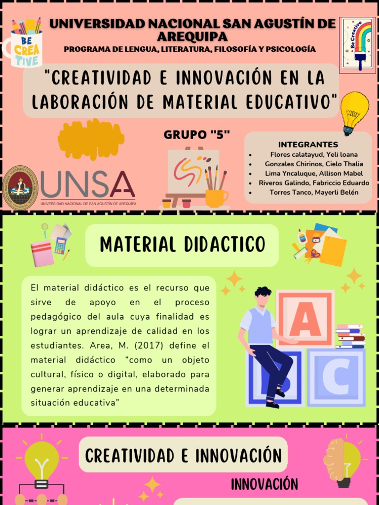 Tema 2 - Creatividad e Innovación en La Elaboración de Material Educativo | PDF | Enseñando ...